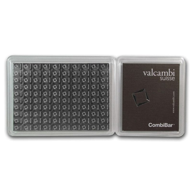 Valcambi Silver CombiBar 100 x 1g - Bullion Now