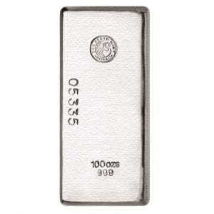 Perth Mint Silver Cast Bar 100oz - Bullion Now