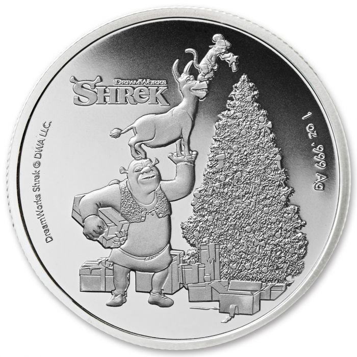 2021 Sunshine Mint Silver Fiji Shrek Coin 1oz - Bullion Now