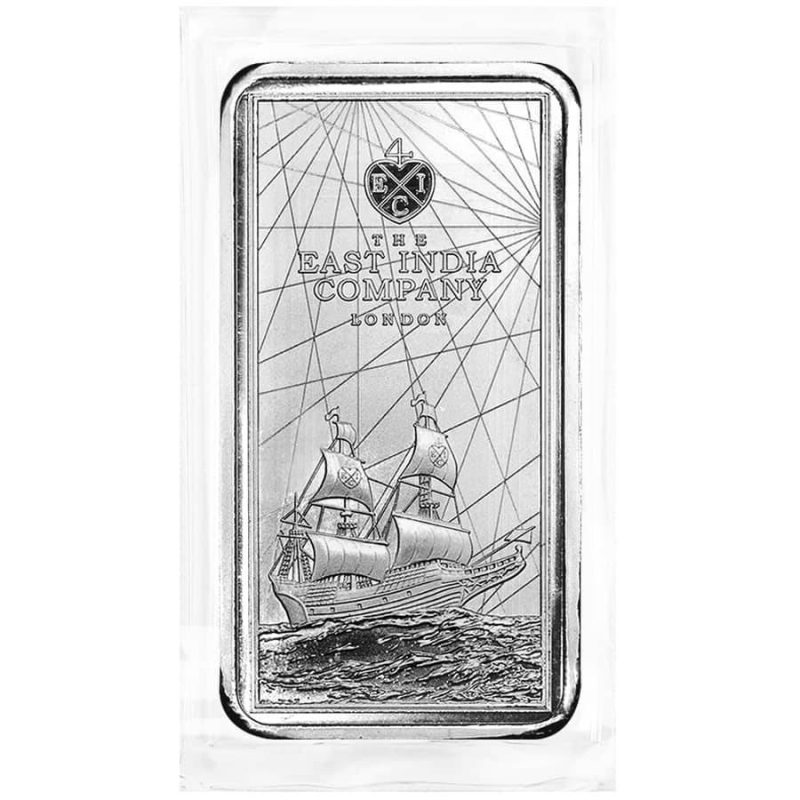 2022 Royal UK Mint Silver St Helena East India Company Rectangular Coin ...