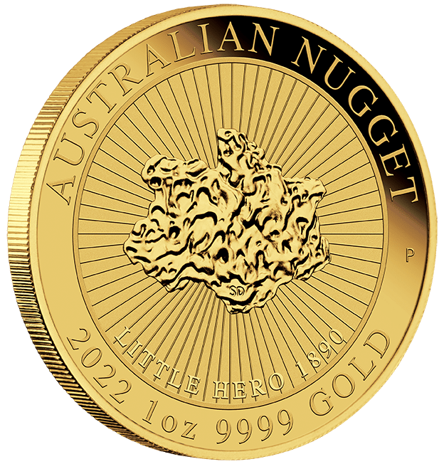 2022 Perth Mint Gold Little Hero Nugget Coin 1oz - Bullion Now