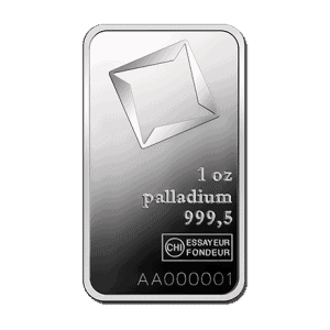 Valcambi Minted Palladium Bar 1oz - Bullion Now