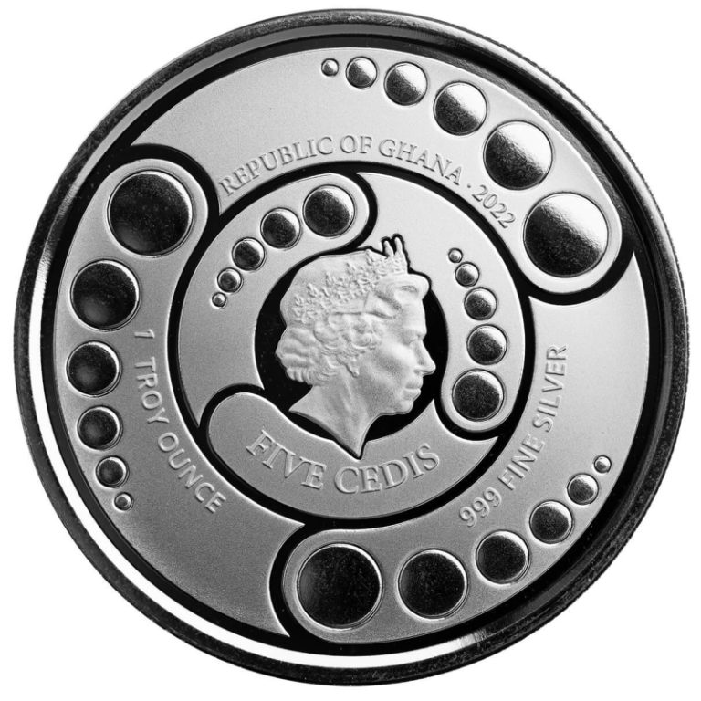 2022 Scottsdale Mint Silver Ghana Alien Coin 1oz - Bullion Now