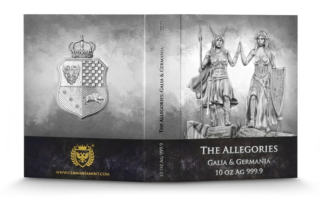 2023 Germania Mint Silver Galia and Germania Coin 10oz - Bullion Now