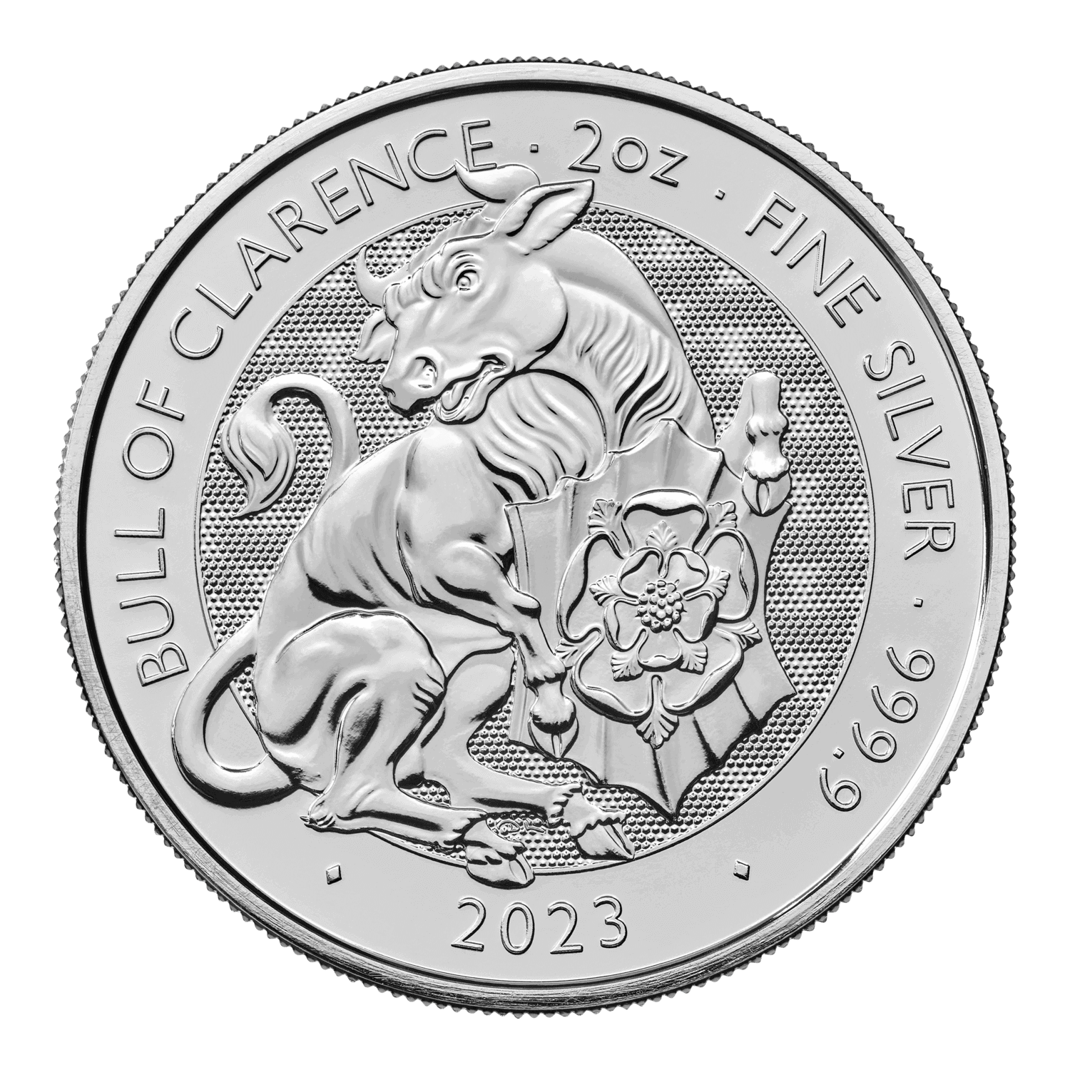 2023 Royal UK Mint Silver Tudor Beast Bull of Clarence Coin 2oz ...