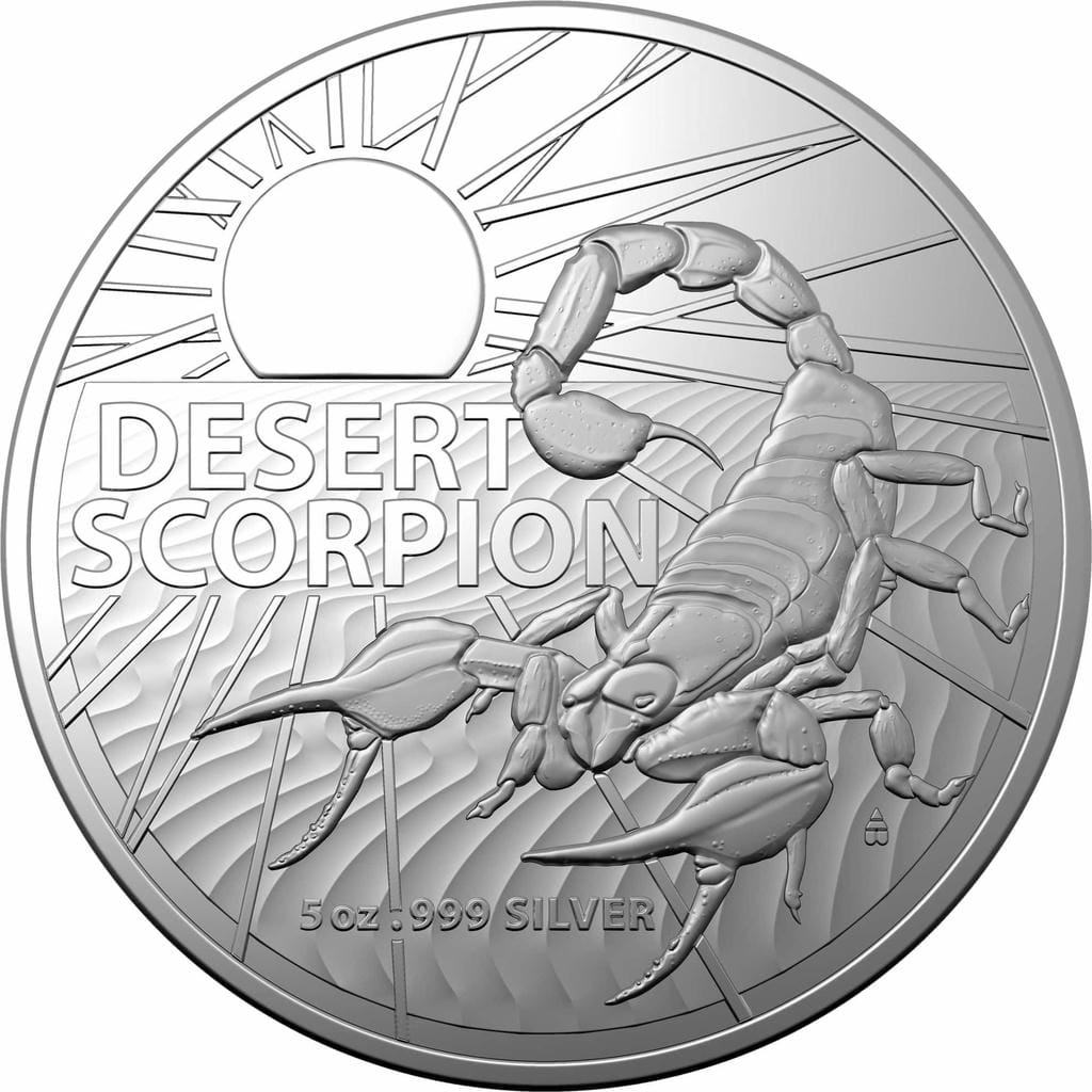 2023 Royal Australian Mint Silver Desert Scorpion Coin 5oz - Bullion Now