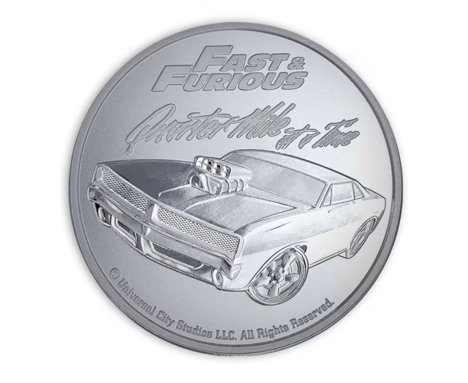 2023 Silver Samoa Fast and Furious- Quarter Mile at a time Coin 1oz ...