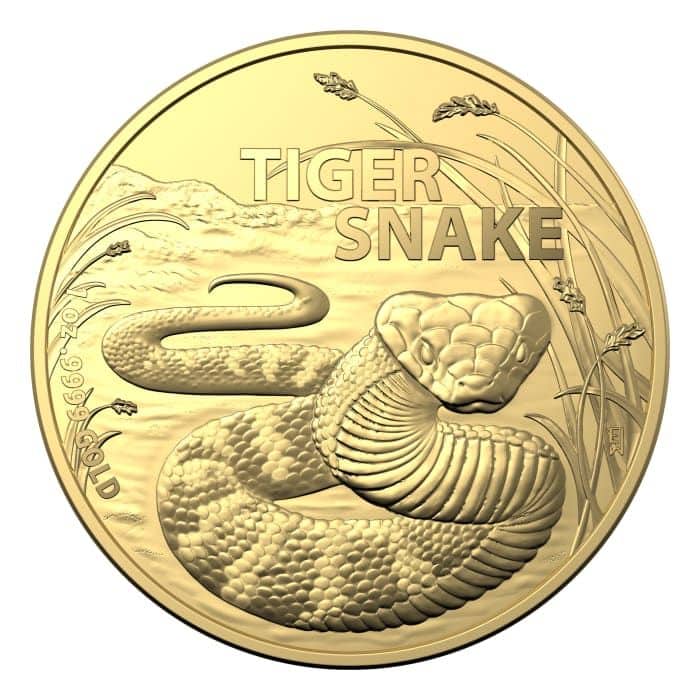 2024 Royal Australian Mint Gold Tiger Snake Coin 1oz - Bullion Now