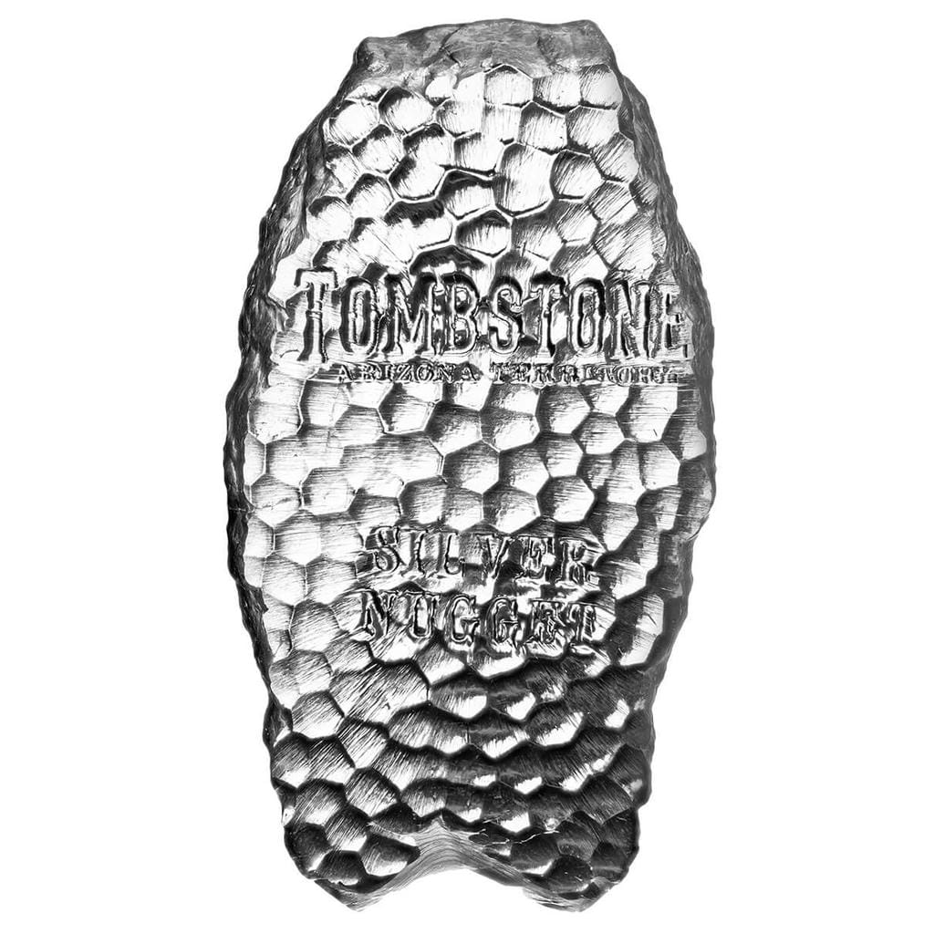 Silver Scottsdale Mint Tombstone Nugget Bar 5oz - Bullion Now