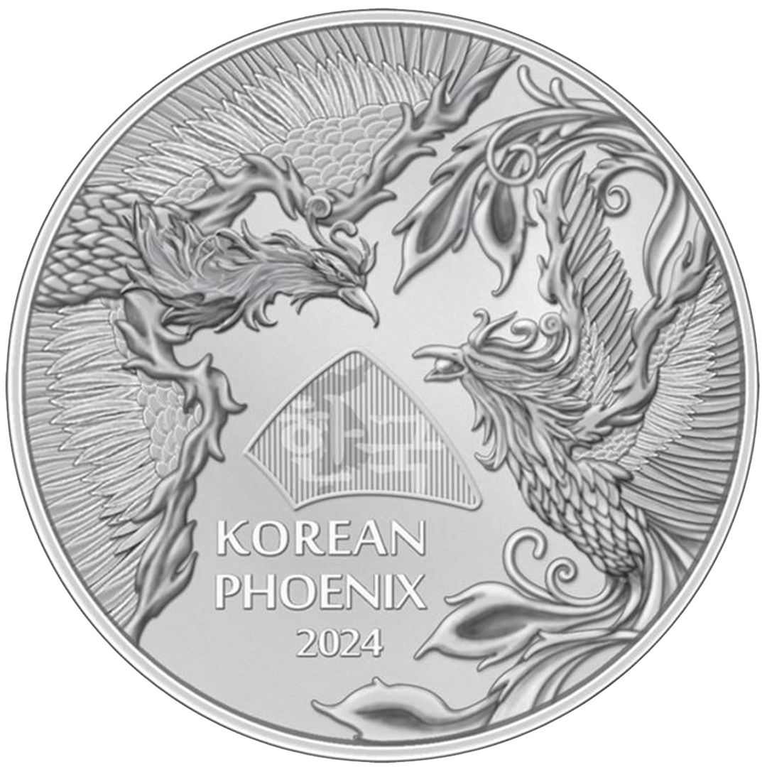 2024 Komsco Mint Silver Korean Phoenix Round 1oz - Bullion Now