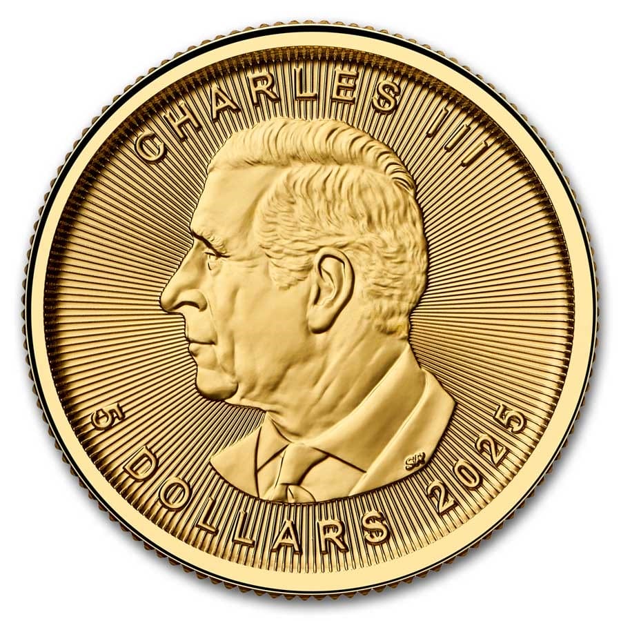 2025 Royal Canadian Mint Gold Maple Coin 1/10oz - Bullion Now