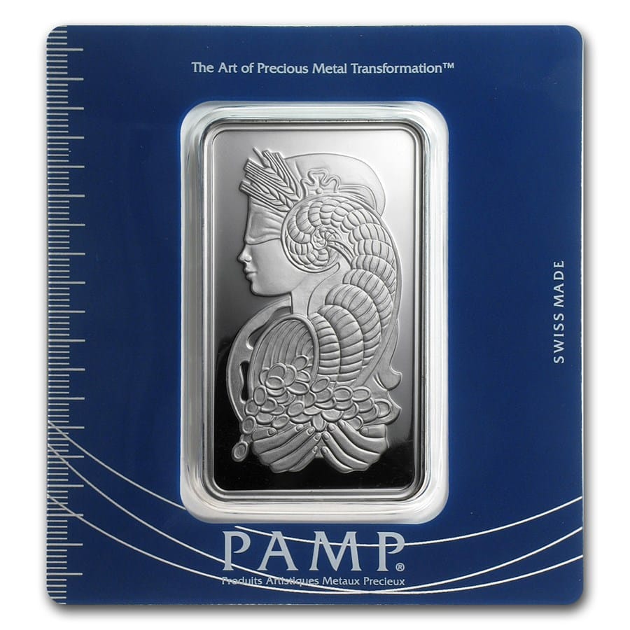 Buy Back PAMP Silver Minted Bar 100g - Bullion Now