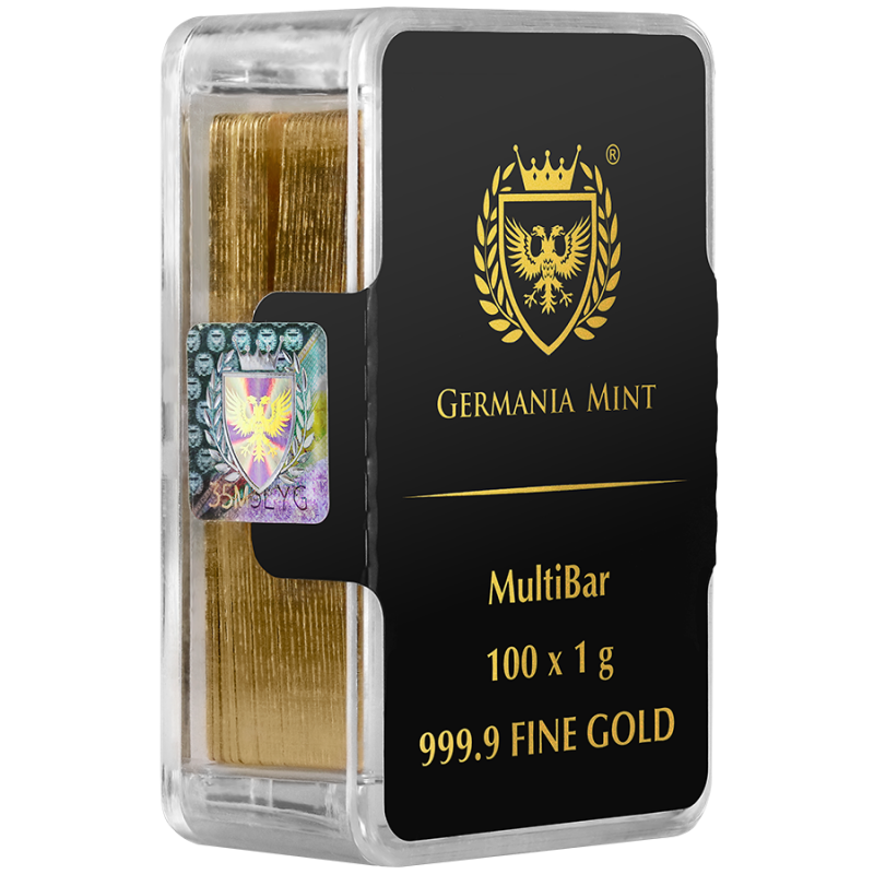 Germania Mint Gold Multibar 100g - Bullion Now
