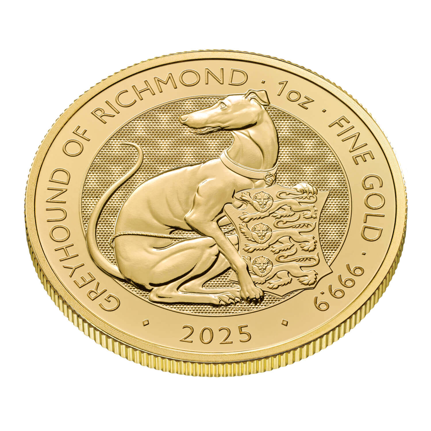 2025 Royal UK Mint Gold Tudor Beast Greyhound of Richmond 1oz Coin ...