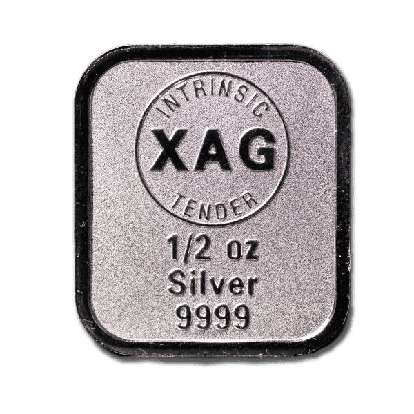Intrinsic Tender Silver XAG Elemental Minted Bar 1/2oz - Bullion Now