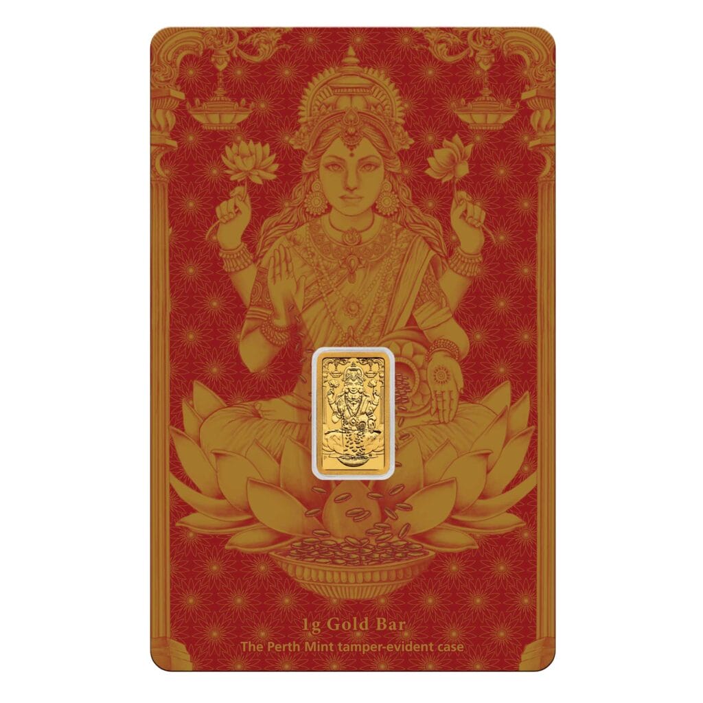 Perth Mint Gold Lakshmi Minted Bar 1g - Bullion Now