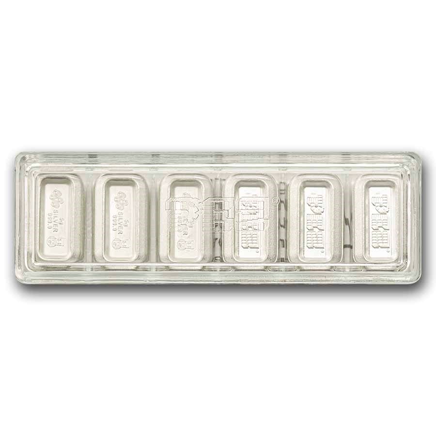 2025 PAMP Silver PEZ Dispenser Nutcracker Cast Bar 6 x 5g - Bullion Now