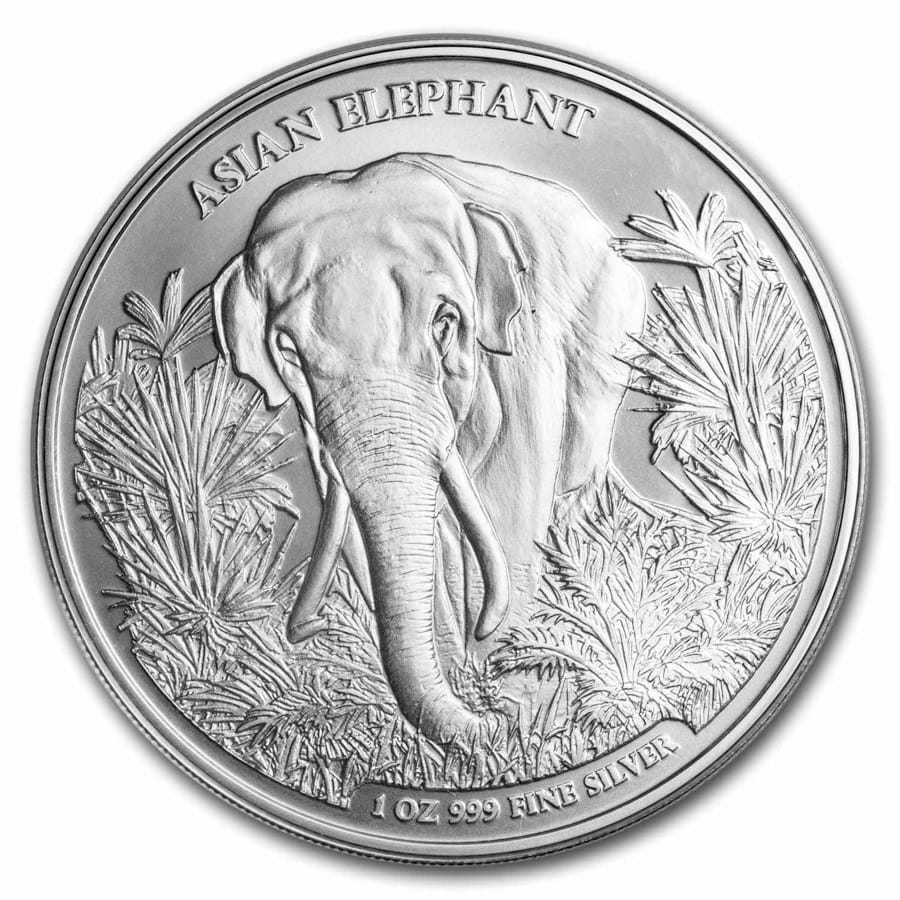 2023 Silver Big Five Asia Elephant Coin 1oz - Bullion Now