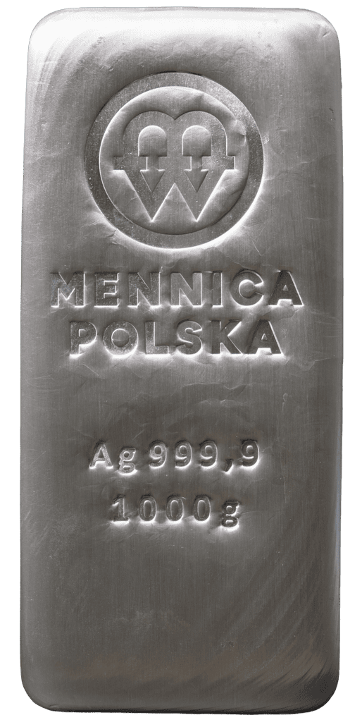 Mennica Polska Silver Cast Bar 1kg - Bullion Now